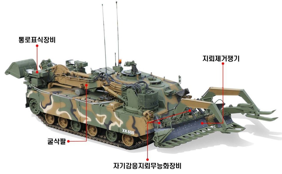 K600 장애물개척전차 군 인도 K600 Combat Engineer Vehicle delevered